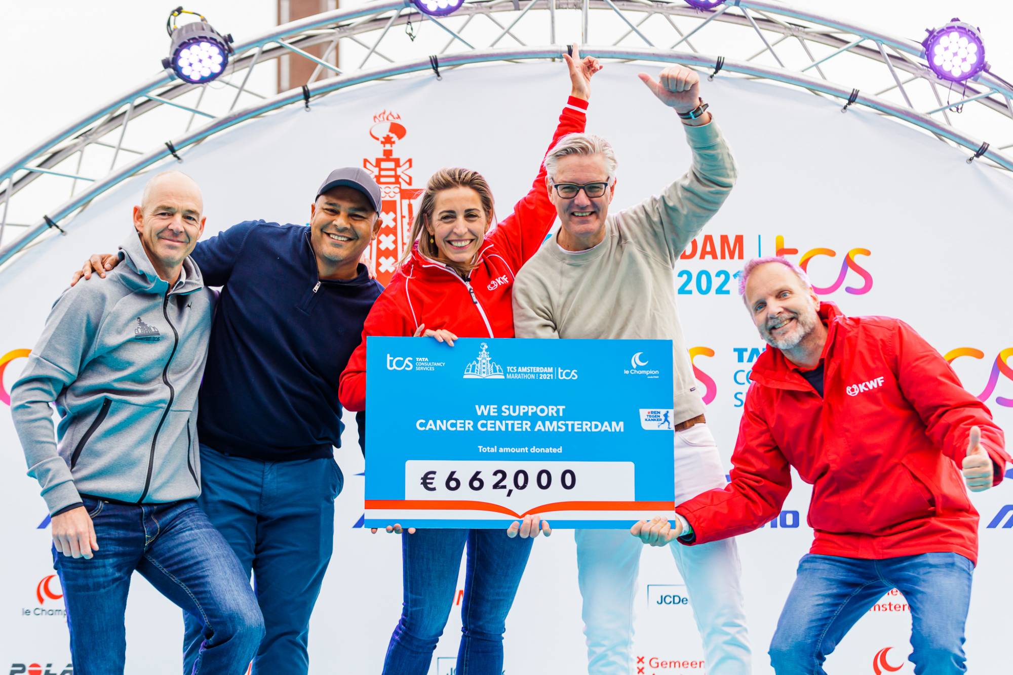 Record proceeds for cancer research – TCS Amsterdam Marathon - EN
